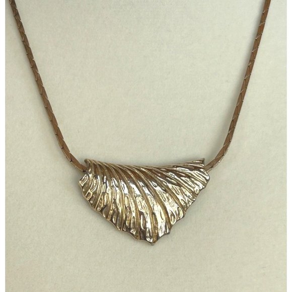 unknown | Jewelry | Vintage Modernist Abstract Gold Tone Pendant ...